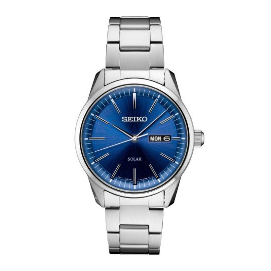 Seiko Solar SNE529P1 Blå Skive 40 MM- Marcussen Ur & Smykker!